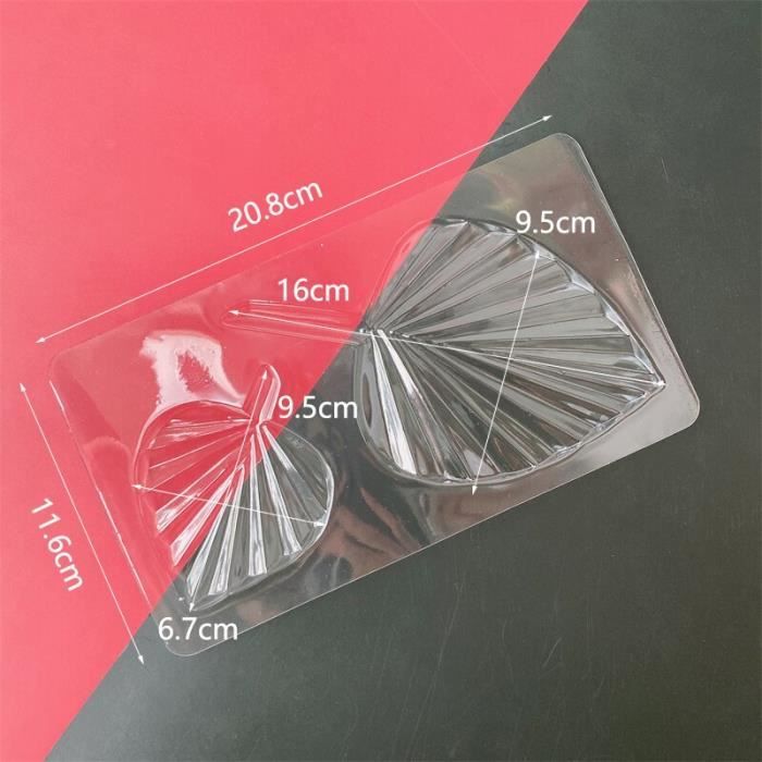 (As shown) Moule à chocolat en feuille de palmier Transparent, bricolage, Fondant, impression de ...