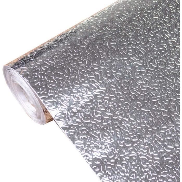 Aluminium Feuille Autocollant Mural, Adhésif Anti- Huile Isolation ...