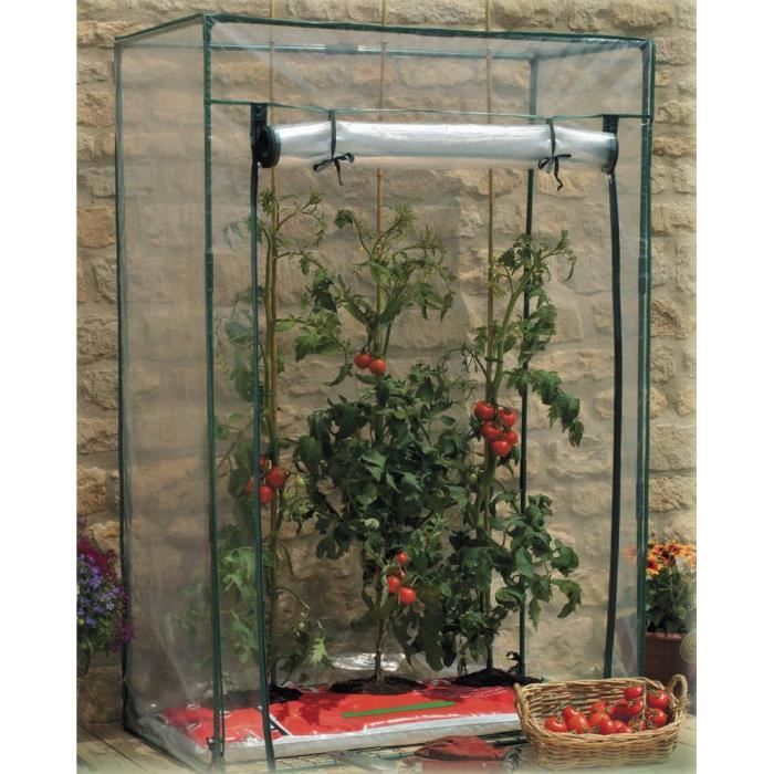 Serre de jardin potager tomates avec fenêtre en PVC S1144720 - Gris ...