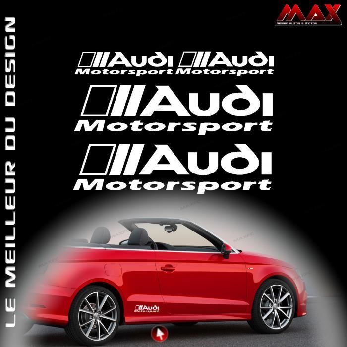 4 Stickers AUDI A1 A3 A4 A5 A6 Q3 Q5 Q7 TT RS 200-100 mm autocollant ...