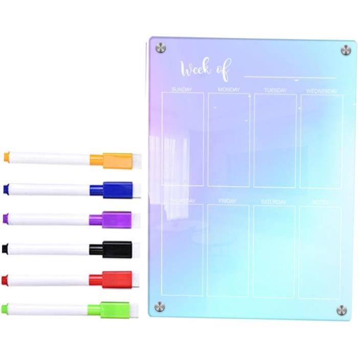 Tableau D'Écriture Effaçable Tableau Inscriptible De Table Calendrier ...