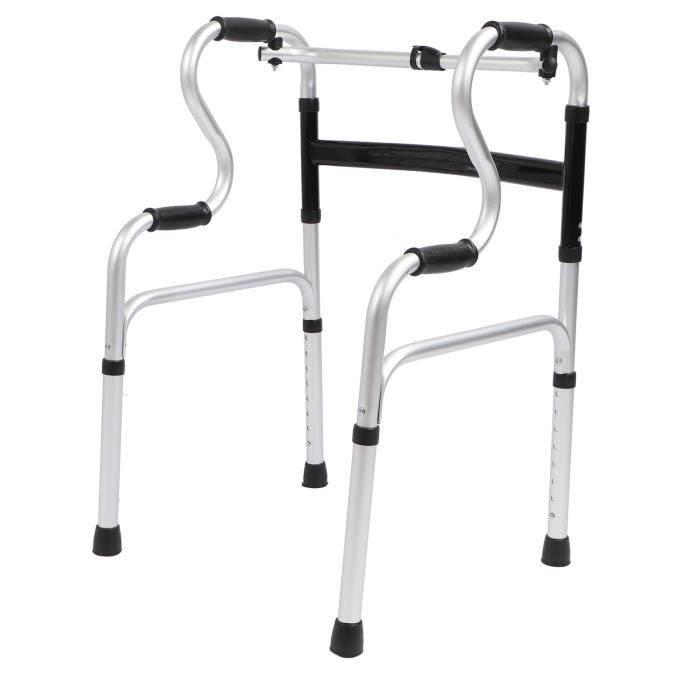 Drfeify Déambulateur Pliable Léger pour Personnes Âgées Réglable 8 ...