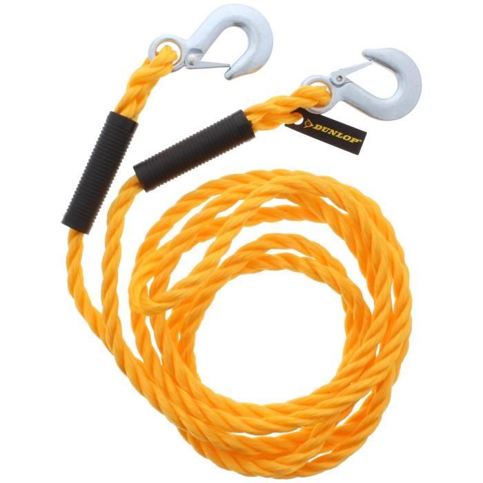 Câble de remorquage Dunlop 3 000 kg | 4 mètres - Cdiscount Auto