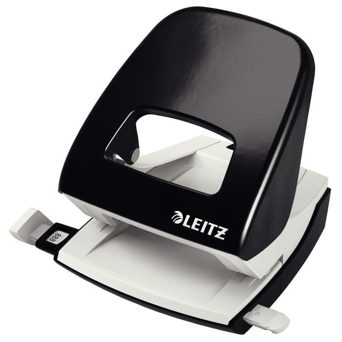 Leitz, Perforateur de bureau 2 trous Nexxt, métal noir, 30 feuilles ...