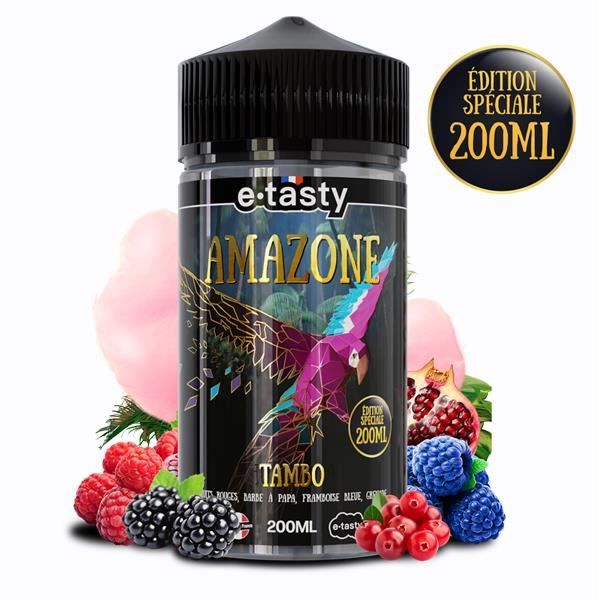 E-liquide fruits rouges barbe à papa framboise bleue grenade Tambo ...