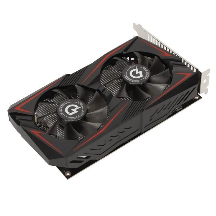 Fdit carte graphique GDDR5 Carte graphique RX550 4G double ventilateur ...