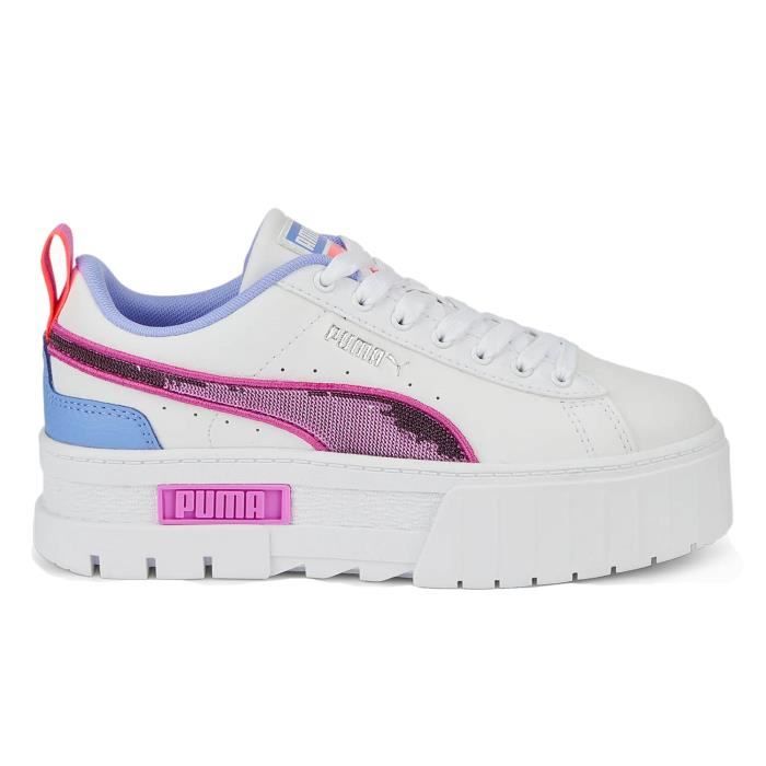 Puma Mayze Glitzy Chaussures pour Fille 388535-01 Blanc - Cdiscount Sport