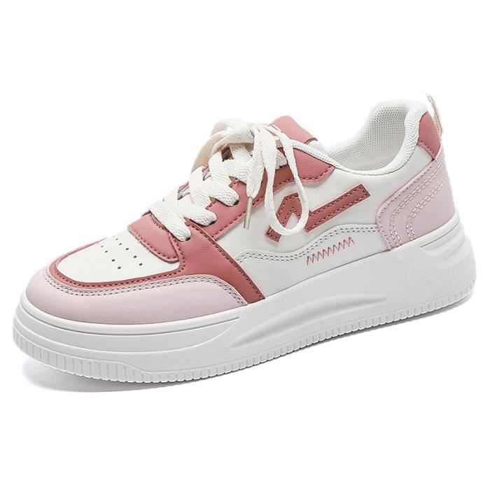 Chaussures Femme Baskets Femme-A la mode et respirant -Rouge Rouge ...