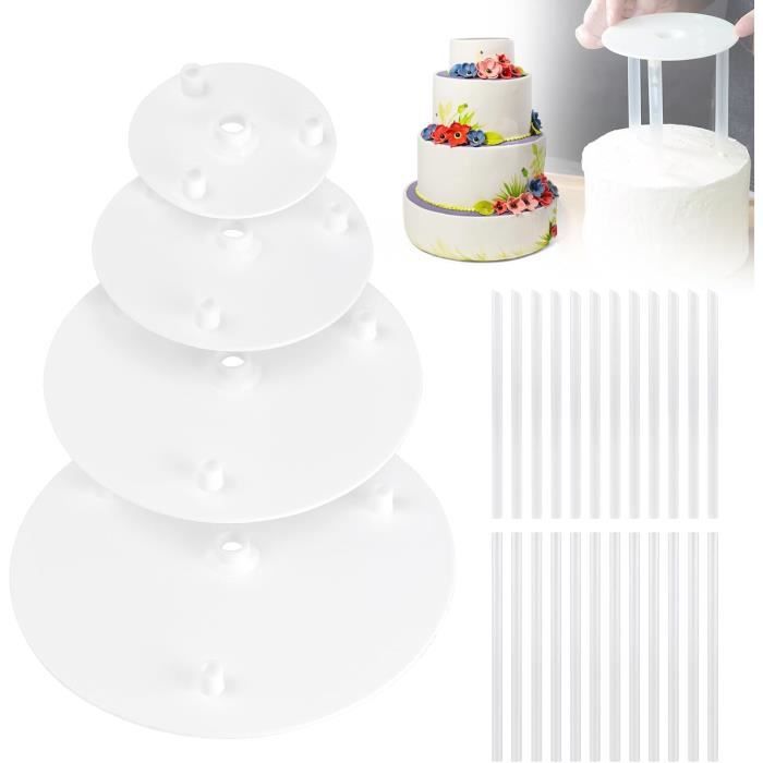 4 Planches À Gâteaux,9-12-16-20 Cm,Plateaux De Séparation De Gâteau ...