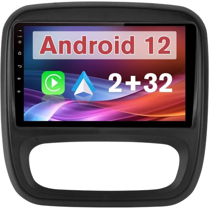 Autoradio Android 12 pour Renault Trafic (2014-2019) [2G+32G] Carplay ...