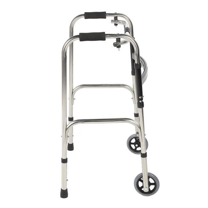 Shipenophy Déambulateur pliant pour personnes âgées Marcheur pliant ...