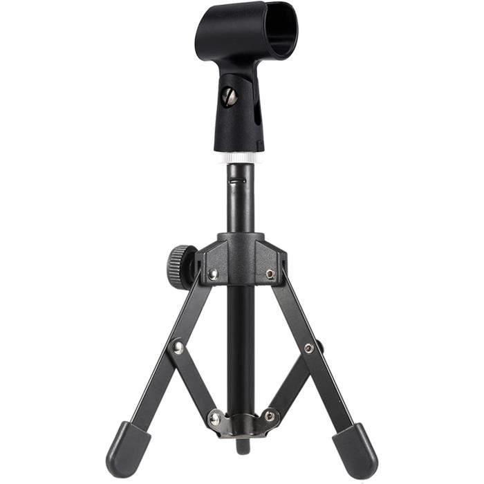 Btuty Support de microphone trépied,Pliable Ajustable Trépied de ...