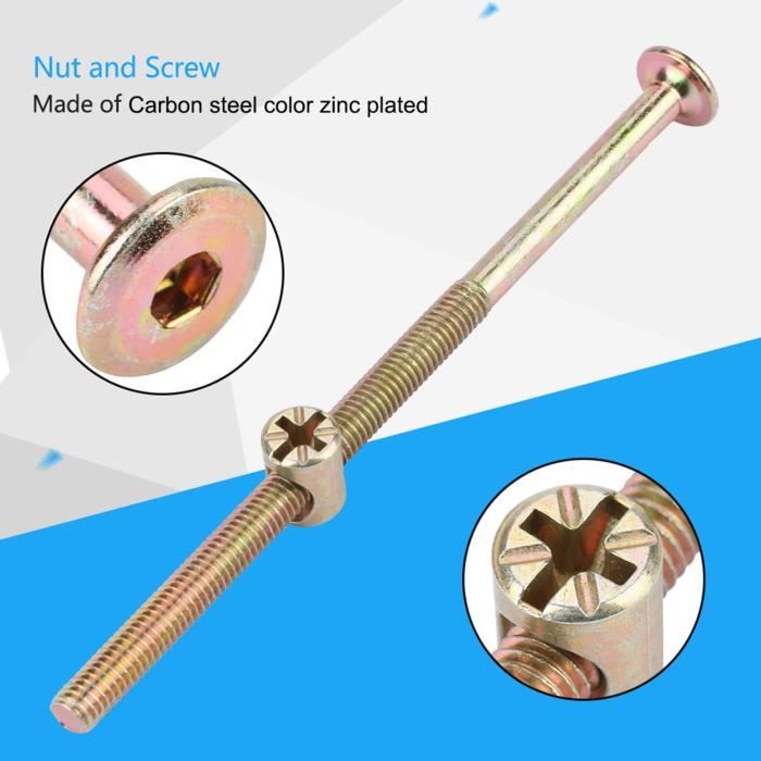 VBESTLIFE écrou et vis 10 pièces de haute qualité en acier au carbone ...