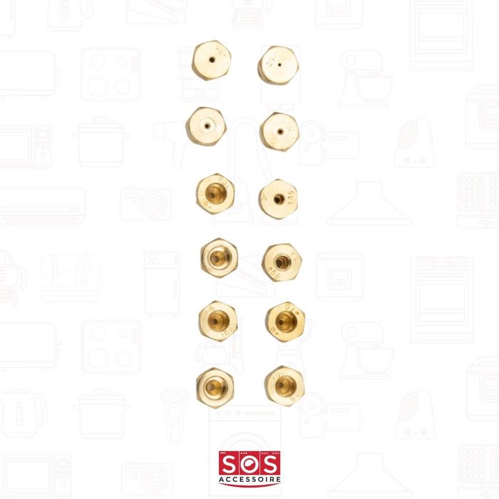 Sachet injecteurs gaz butane propane pour cuisinière - BRANDT - KG790E ...