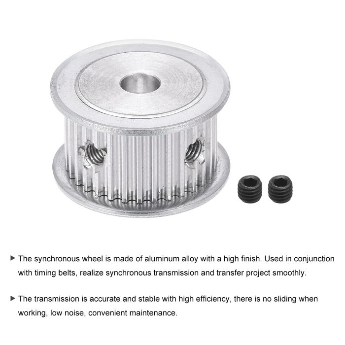 Roue synchrone SOURCING MAP 3M32 Dents Distribution Poulie avec M5 Vis ...