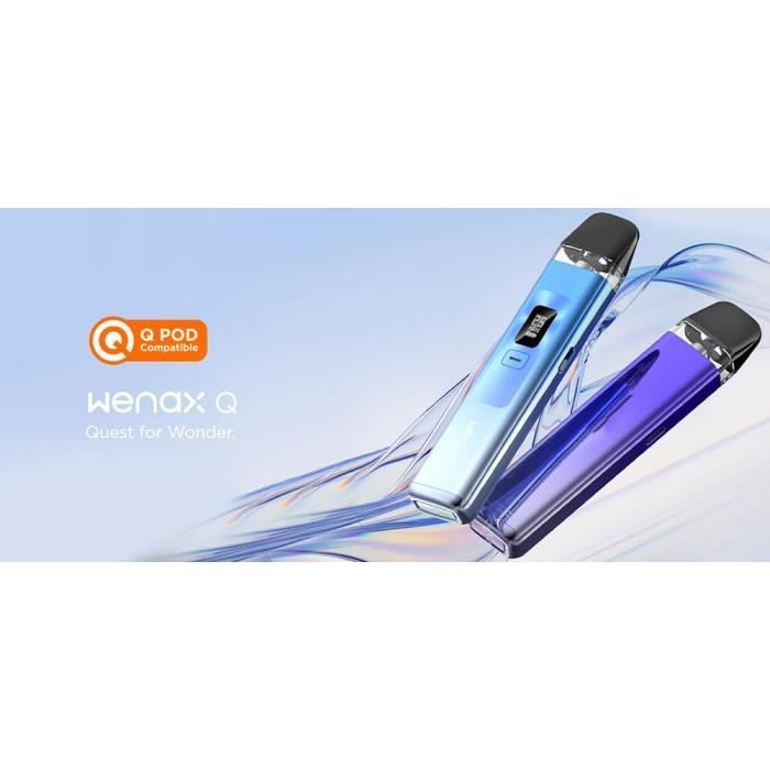 Original Geek'Vape Wenax Q Kit 25W 1000Mah Batterie 0.6Ohm-1.2Ohm 2Ml Q ...
