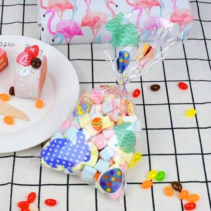 100 Pièces Sacs À Biscuits De Pâques,Sacs Cellophane 27 X 13 Cm, Pâques ...