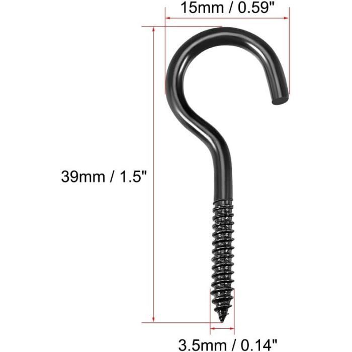 Crochet À Visser Plafond Mur Piton Crochet Oeil Gond Cheville Vis Auto ...