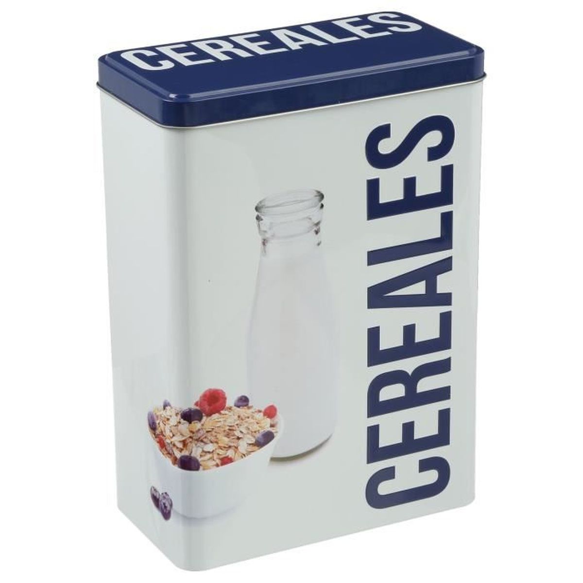 Boîte à céréales Relief - Métal - Cdiscount Maison