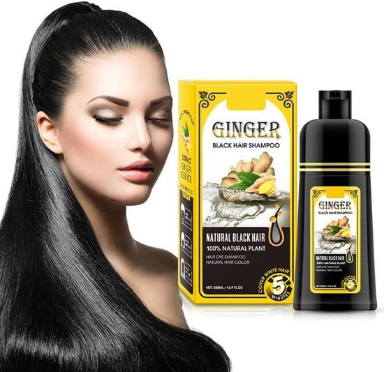 500ml Ginger Black Hair Shampoo, Ginger Shampoo Fast Black Hair ...