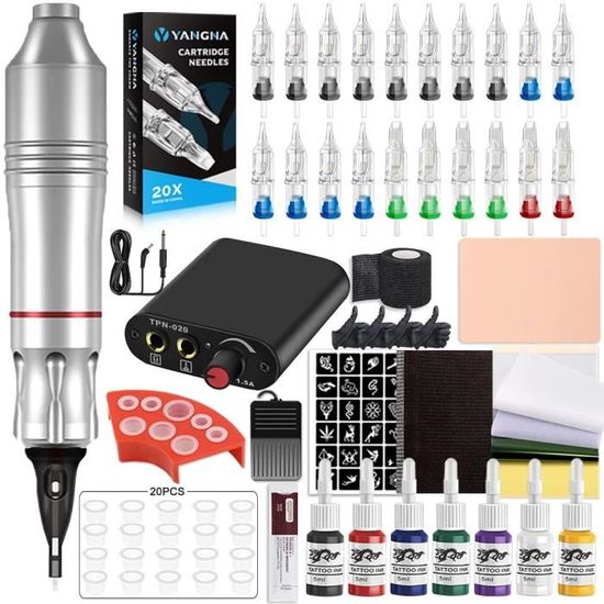 Kit de stylo de machine à tatouer sans fil,mini batterie d'alimentation ...