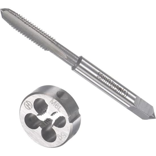 M6 X 1Mm Métrique Gauche Main Filetage Taraud Et Filière Ronde Ensemble ...