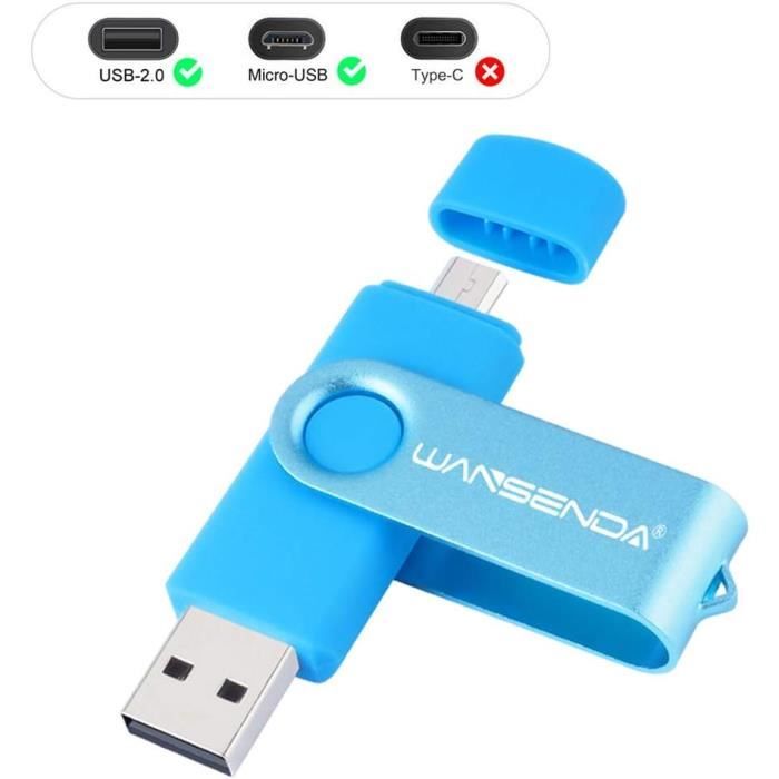 OTG Clé USB pour PC-tablette-Mac-Micro Port Android Téléphone Samsung ...