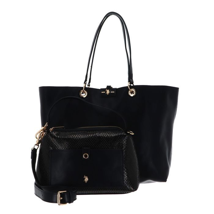 U.S. Pol o ASSN. Sac shopper noir pour femme - Axtell Reversible ...