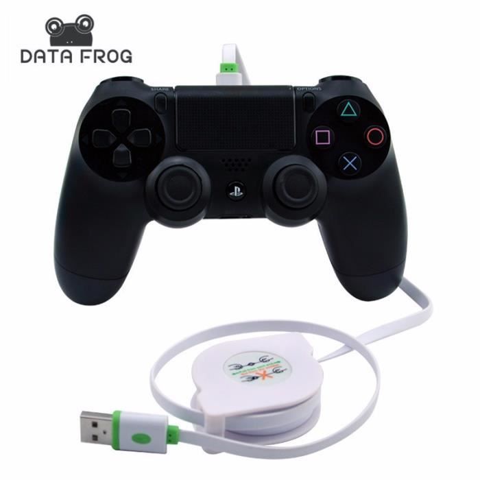 Câble de Charge Flexible, Long de 3m, Micro USB, pour manette de jeu ...