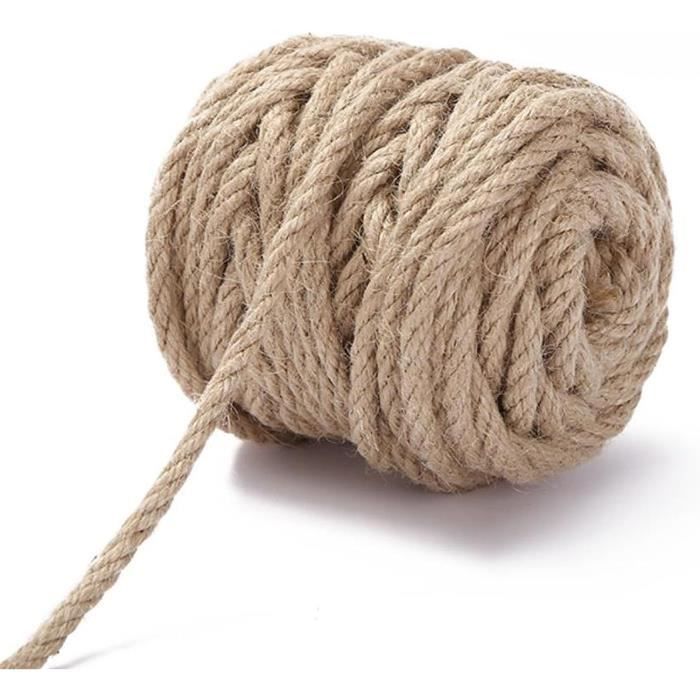 Corde De Jute Naturelle Corde De Chanvre Épaisse Jardin Canotage ...