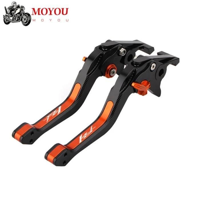 Noir orange - Levier d'embrayage de frein réglable CNC 3D pour YAMAHA ...