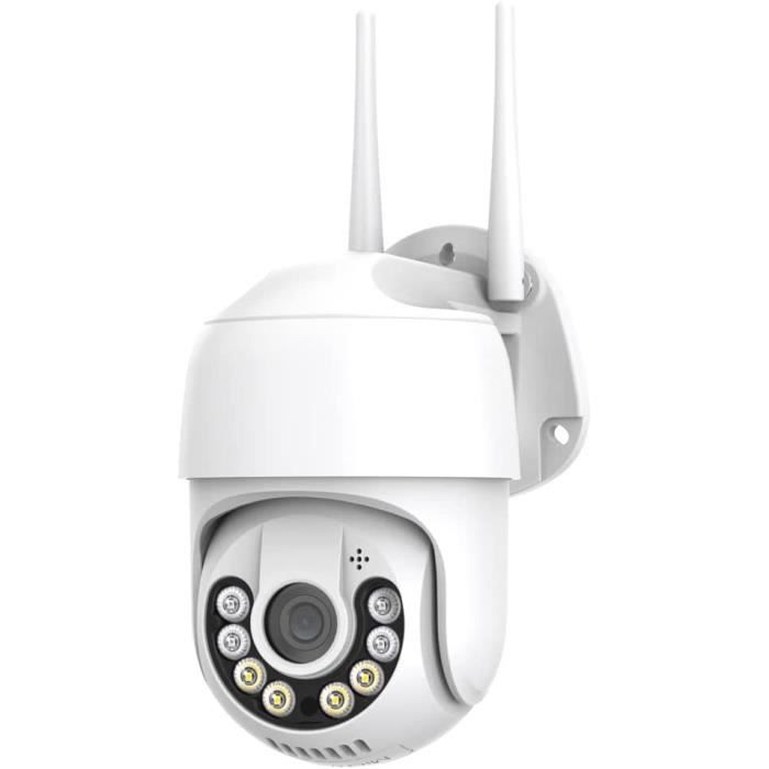 Caméra de sécurité extérieure PTZ, caméra de Surveillance IP WiFi ...