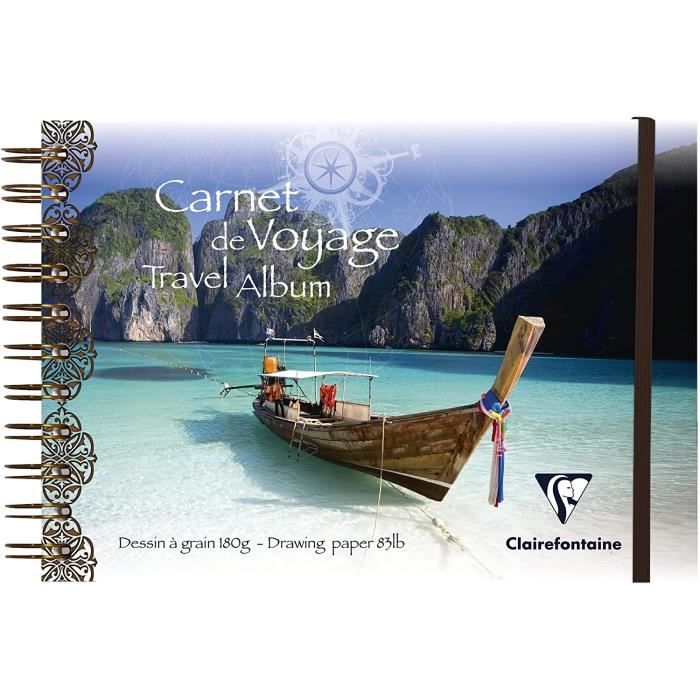 96777C Carnet de Voyage Spiralé - 30 Feuilles Papier Dessin Mutli ...