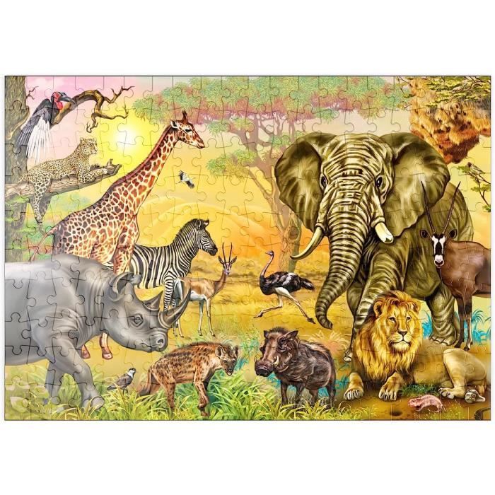 Animaux La Savane Africaine Premium Pièces Puzzle Collection spéciale ...