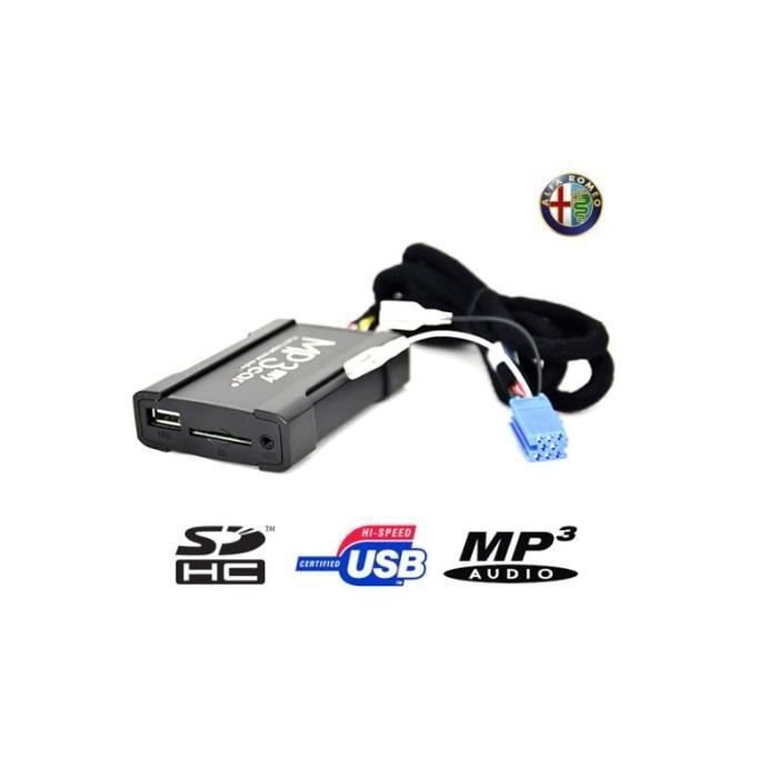 Boitier USB SD AUX MP3 pour Alfa Romeo GT 147 159 156 Brera Mito ...