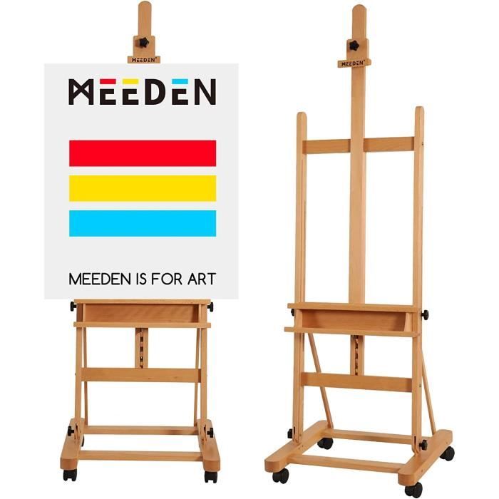 Grand Chevalet de Studio H-Frame - Chevalet D'artiste en Bois de Hêtre ...