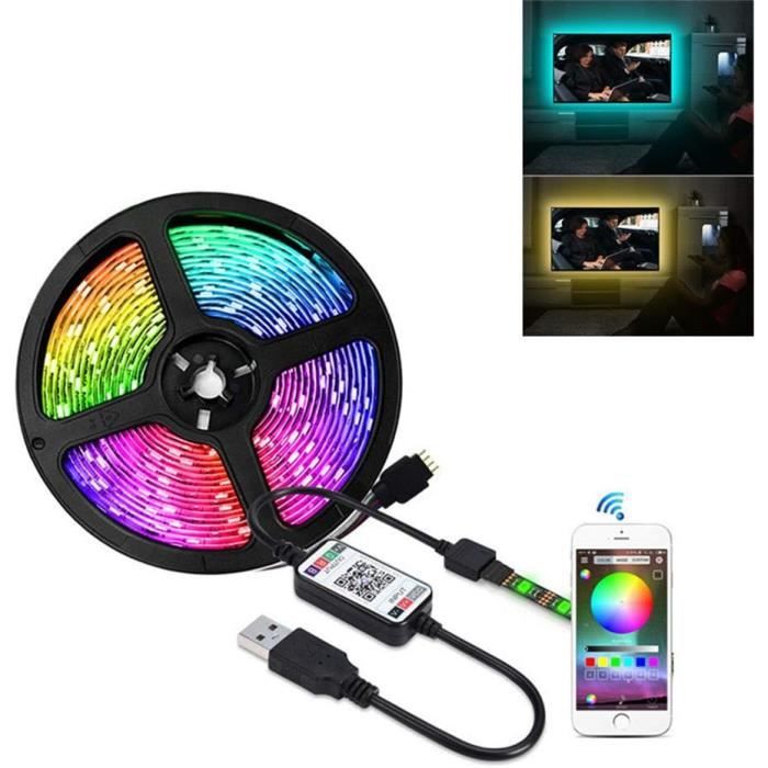 Kit De Barrette D'Éclairage À Led,Barrette D'Éclairage De Fond 5050 Tv ...