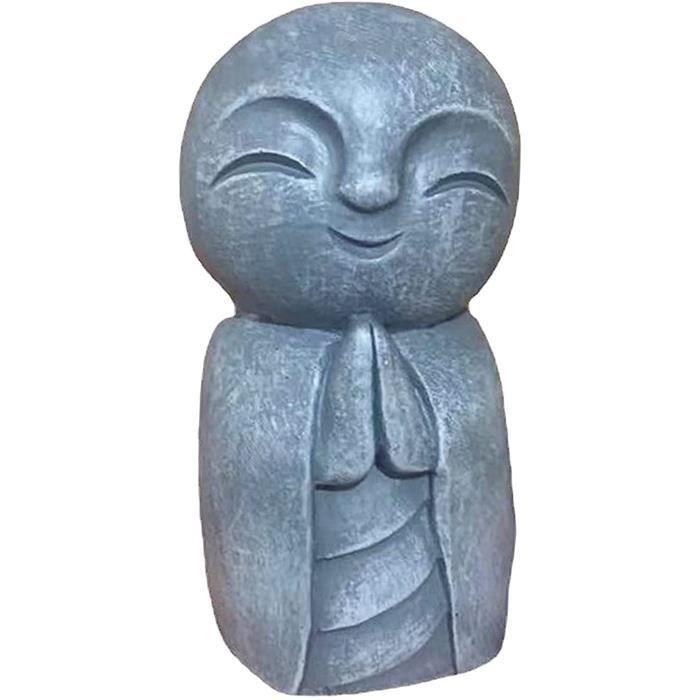 Bouddha japonais en résine little smiling jizo moines en prière statue ...