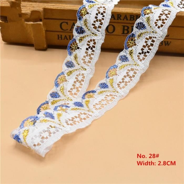 Tissus,Ruban africain en dentelle blanche de 10 Yards, large, pour ...