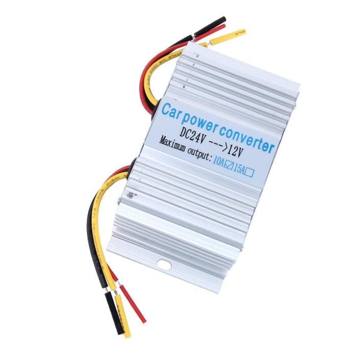 Convertisseur de tension cc, 24V à 12V, 10a, 120W, convertisseur de tension pour voiture ...