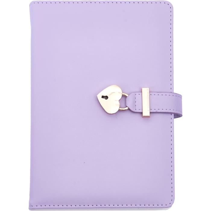 Cahier De Filles Avec Cadenas Forme De Coeur, A5 Carnet Secret Cahier ...