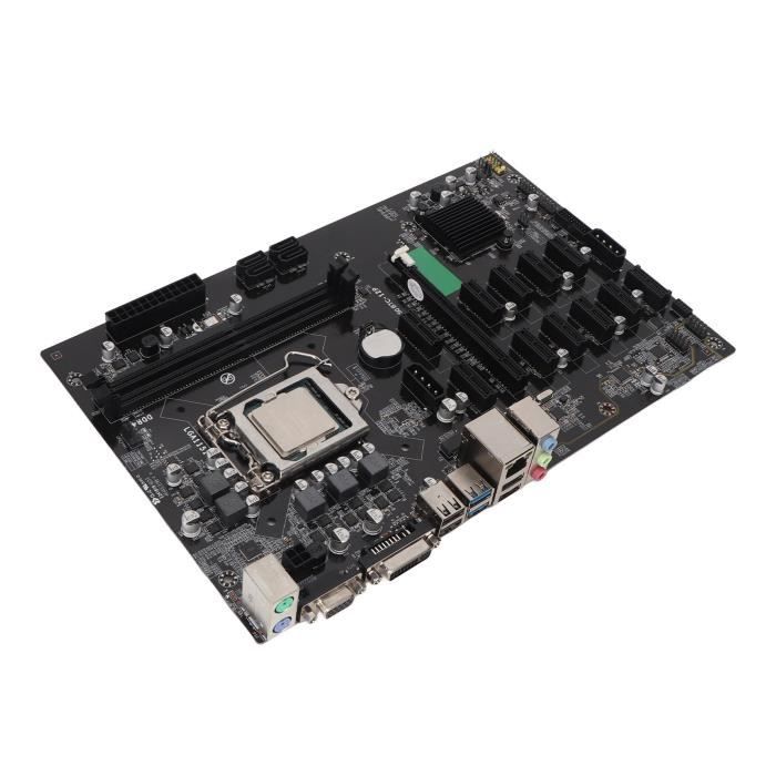 EJ.life Carte Mère B250B avec 12 emplacements PCI Express, sortie VGA et DVI, compatible avec ...