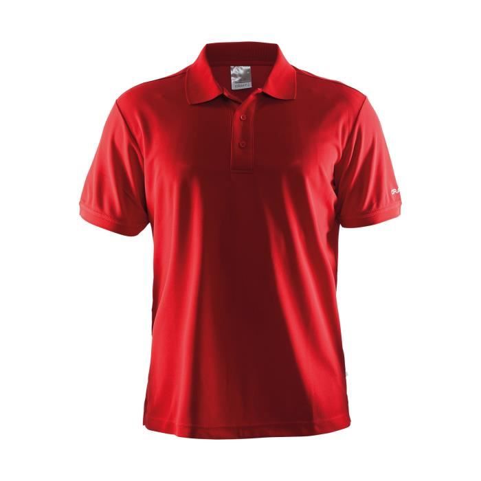 Craft - Polo sport - Homme Rouge - Cdiscount Sport