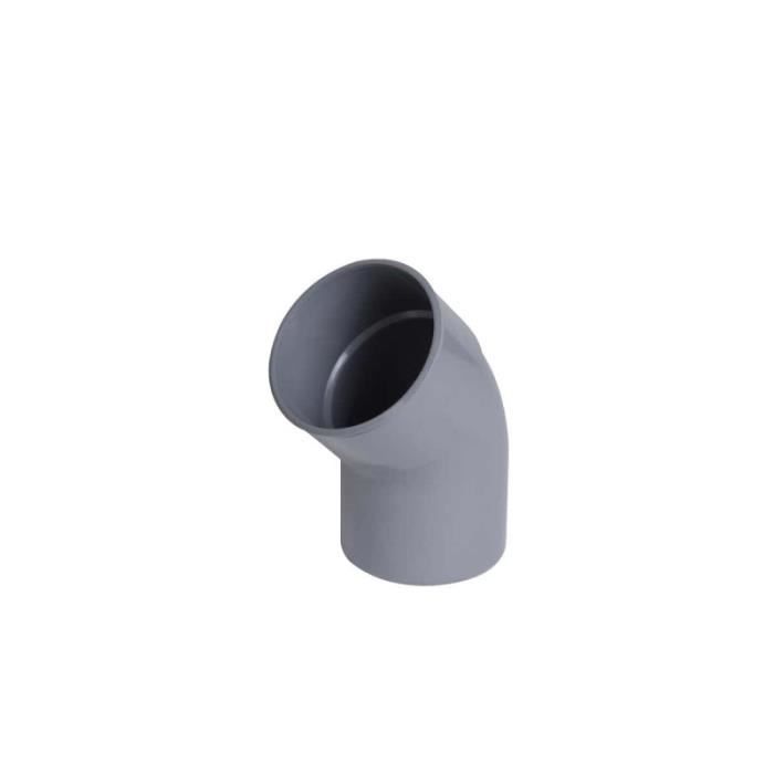 Coude PVC NICOLL - 45° - Diamètre 40 - Mâle-femelle - à coller - 57005M ...