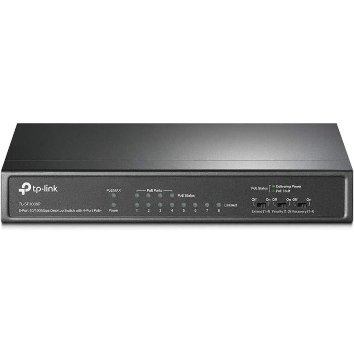 Switch Poe Ethernet 8 Ports Avec 4 Ports Poe À 57 W, Garantie À Vie ...