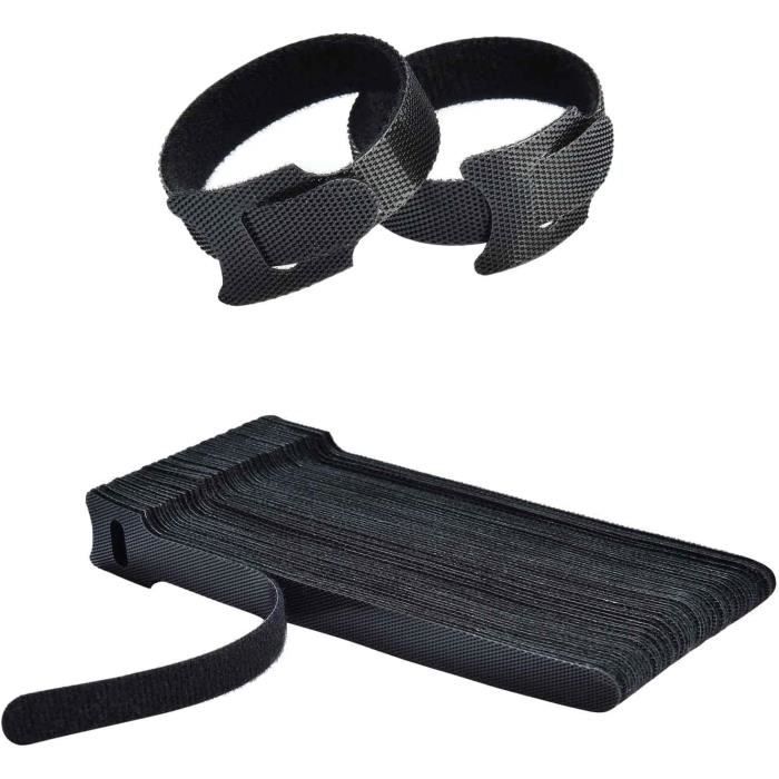 50 pcs Scratch Serre Cable Bande,Sangle Réutilisable Câble Management ...