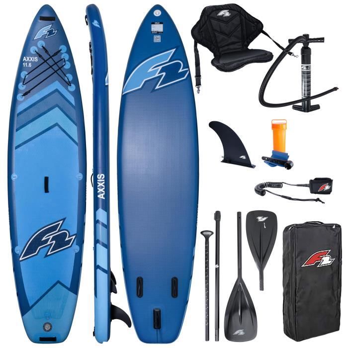 Planche de Stand Up Paddle Gonflable F2 AXXIS 11'6" COMBO NAVY BLUE ...