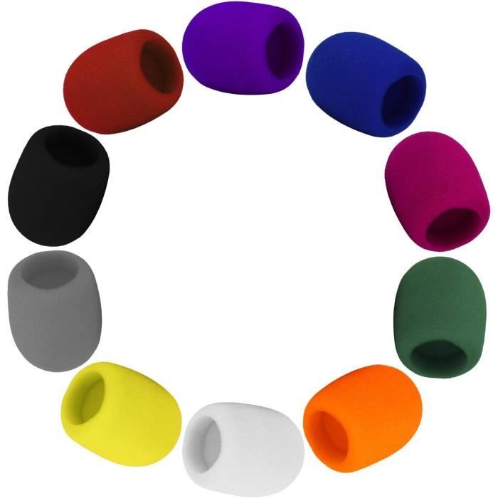 30 Pièces Bonnette Micro Pare-Brise Pour Microphone-Épaissir Microphone ...