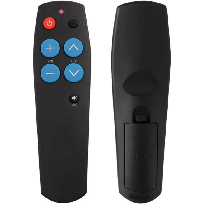 Télécommande Universelle, Télécommande Tv Avec Gros Boutons, Facile ...