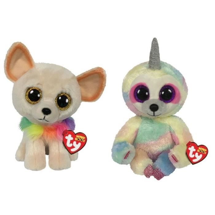 Ty - Peluches - Beanie Buddy - Chewey Chihuahua & Cooper Paresse ...